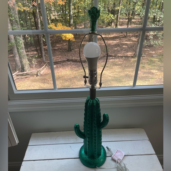 Other | Vintage Upclyed Cactus Lamp | Poshmark